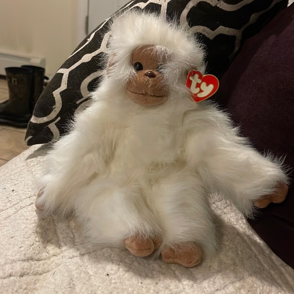 Ty | Toys | Ty Beanie Baby Tango White Monkey In Plush With Tag 1994 ...